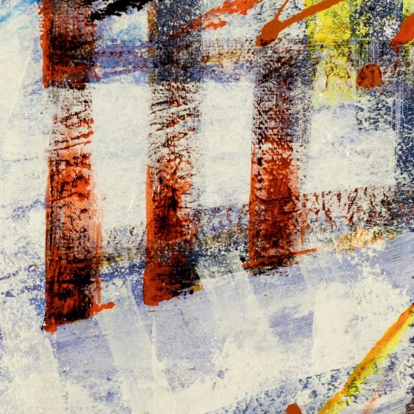 At the Crossroads Painting by Victoria Dubovyk