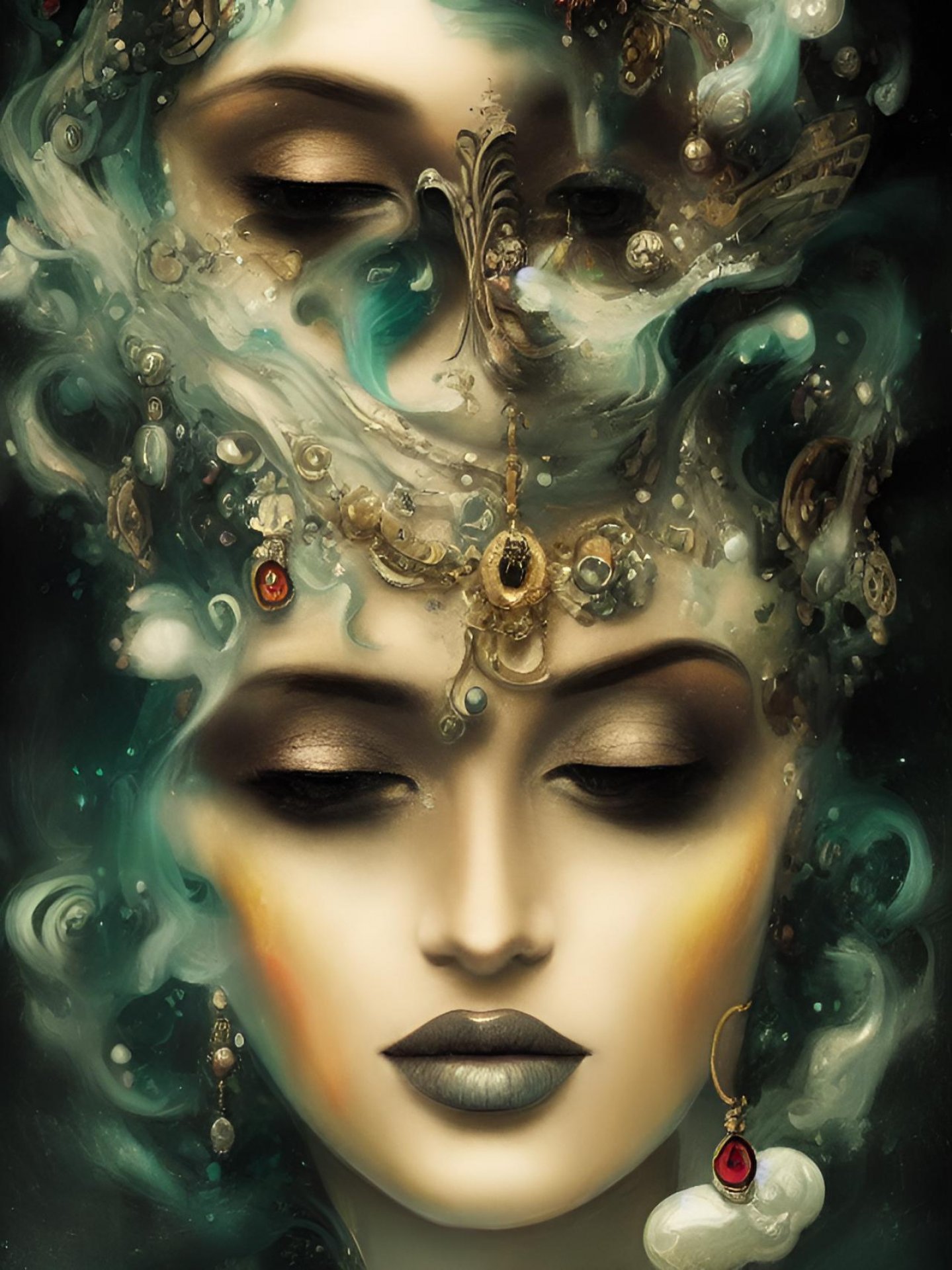 Facade of Gold Digital Art - MeaHau - Jose Art Gallery