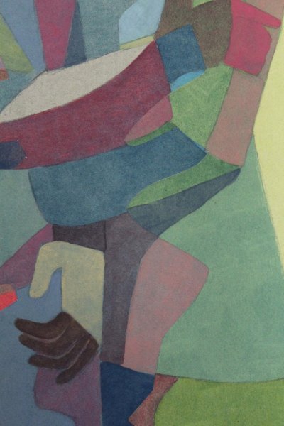Intimate Couple and Colors Painting by Martin Singer