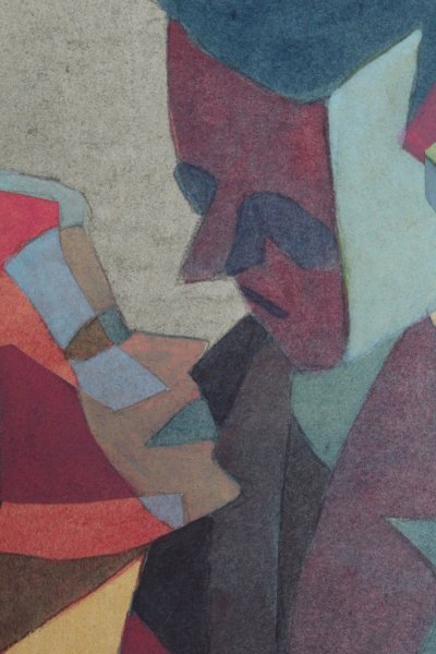 Intimate Couple and Colors Painting by Martin Singer