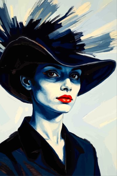 Graceful Gaze in Shadows Digital Art - Viktor Levchenko