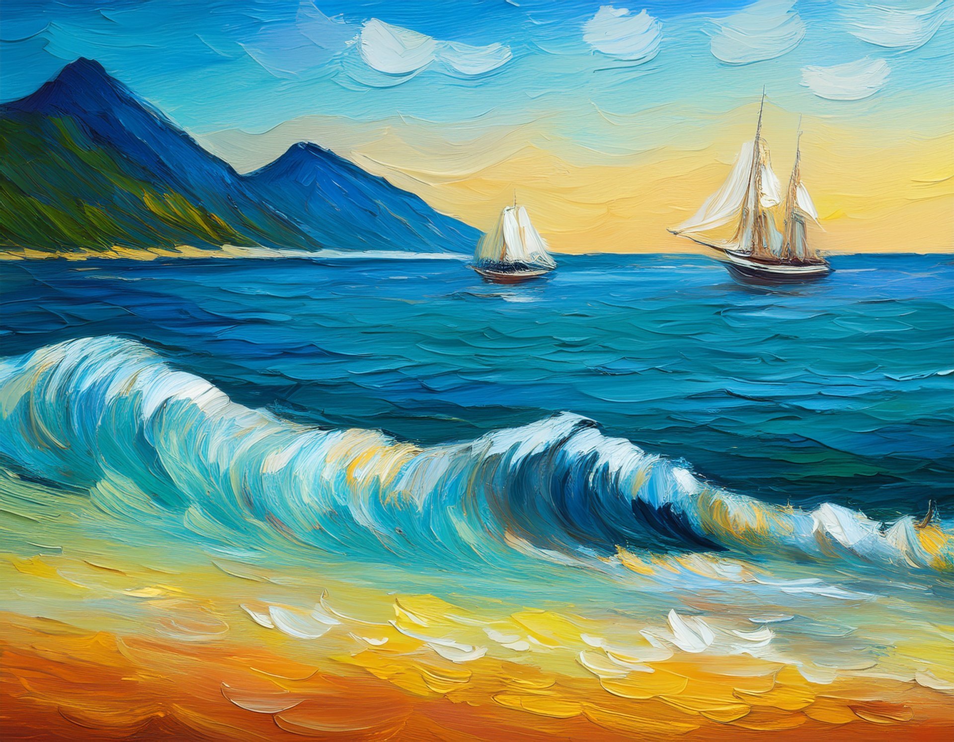 Marine Painting by maxut - Jose Art Gallery