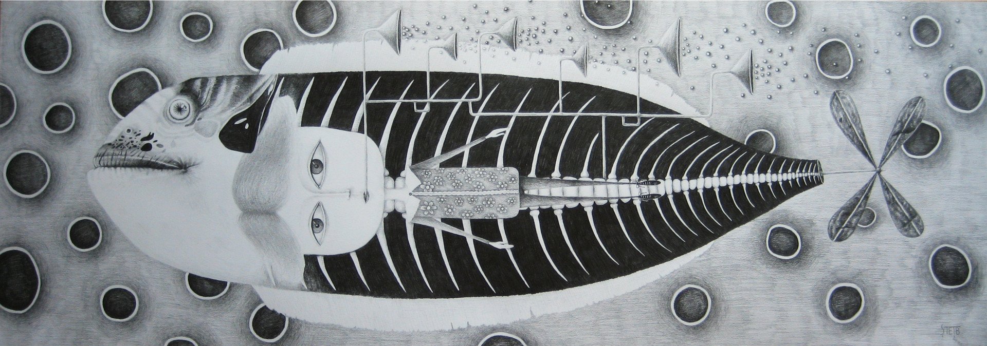 Castaway Drawing - Bogdan Stet - Jose Art Gallery