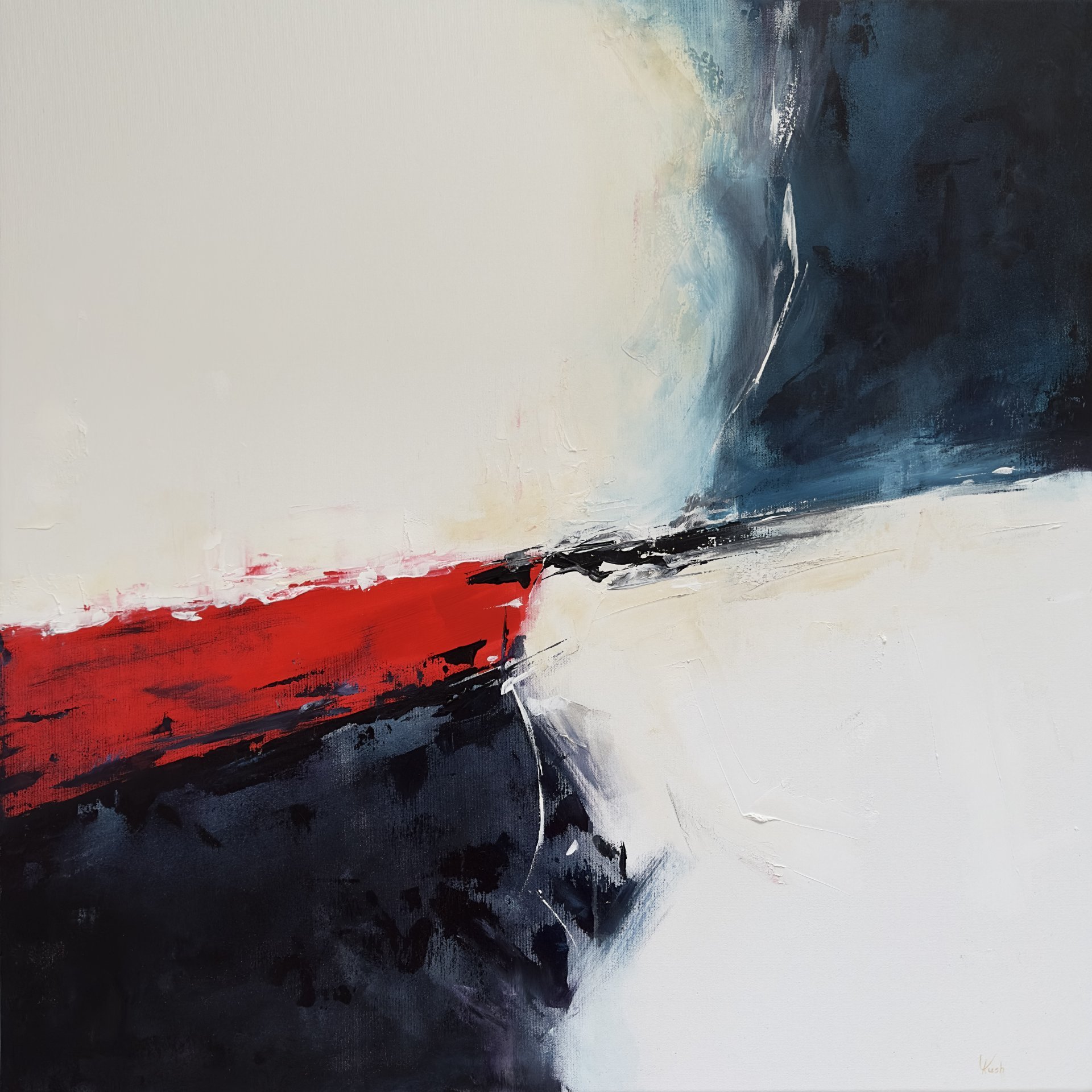 Contrast of Emotions Painting by Lina Kush