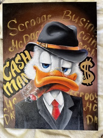 Scrooge McDuck Painting by Daria Pechena - Jose Art Gallery