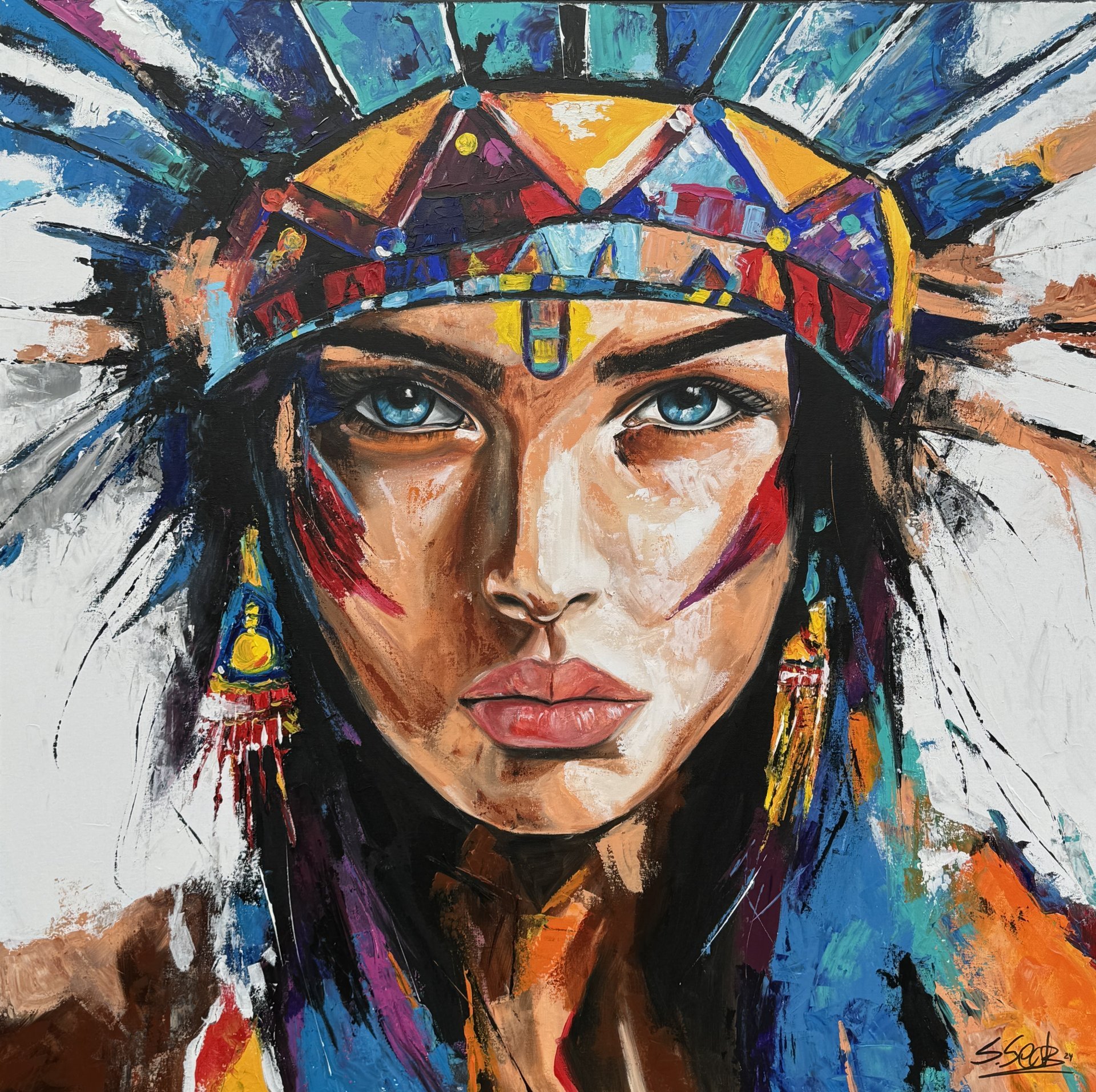 Yota Painting by Sabrina Seck - Jose Art Gallery