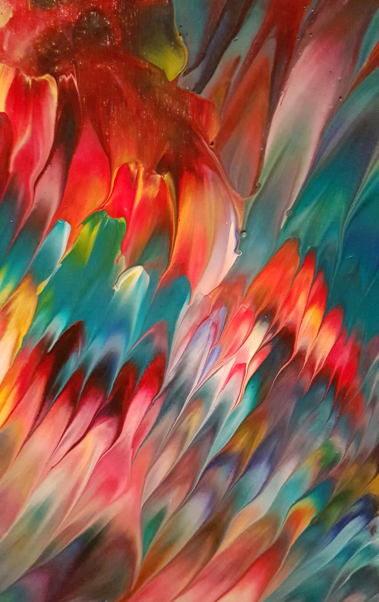 Psychedelic Waterfall No. 5 | Painting by Alexandra Romano