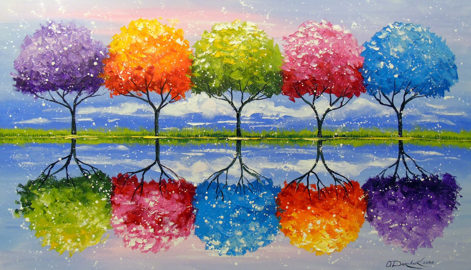 Each tree has its own soul Painting by Olha Darchuk