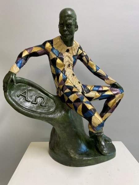 Harlequin Alpha and Omega. Sculpture - Paolo Camporese