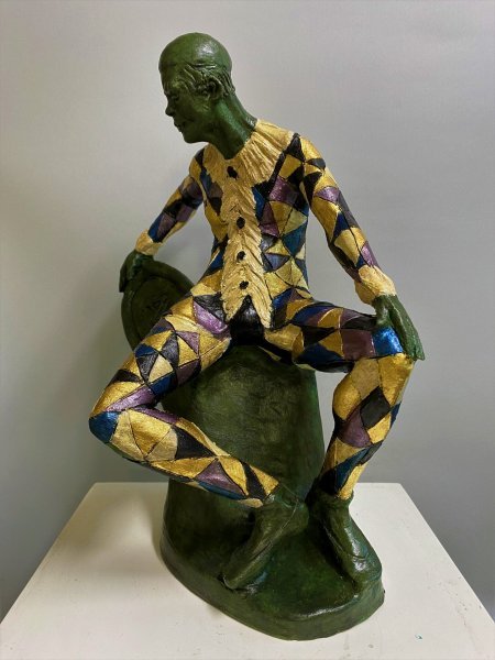 Harlequin Alpha and Omega. Sculpture - Paolo Camporese