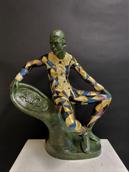 Harlequin Alpha and Omega. Sculpture - Paolo Camporese