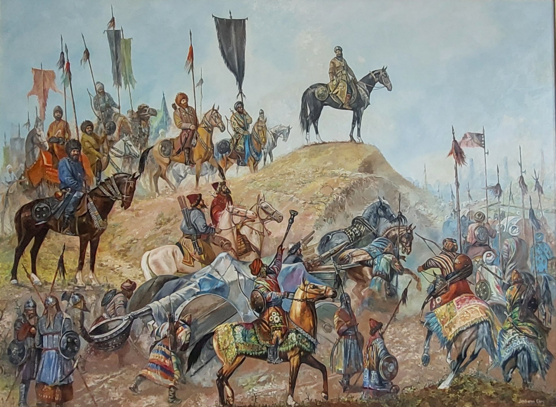 Jalal Ad Din Mengburni Painting by Chary Jafarov