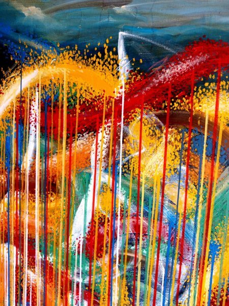 Rain of Color. Endless Patterns Digital Art - Serhiy Roy