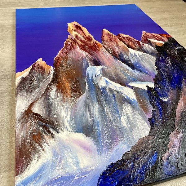 Andes Landscape Art Painting by Anna Shkolik
