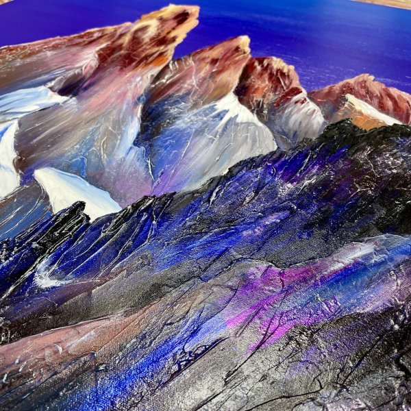 Andes Landscape Art Painting by Anna Shkolik