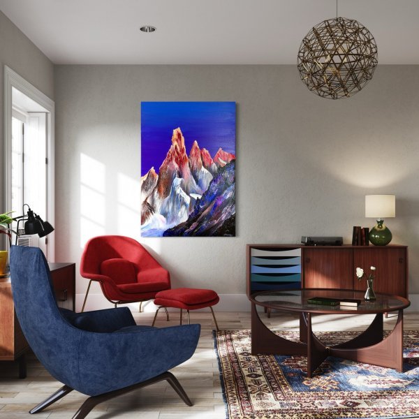 Andes Landscape Art Painting by Anna Shkolik