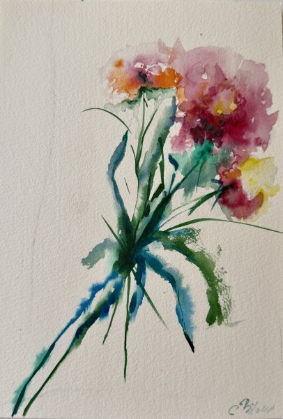 Airy Blooms Painting by Tetyana Bilous - Jose Art Gallery