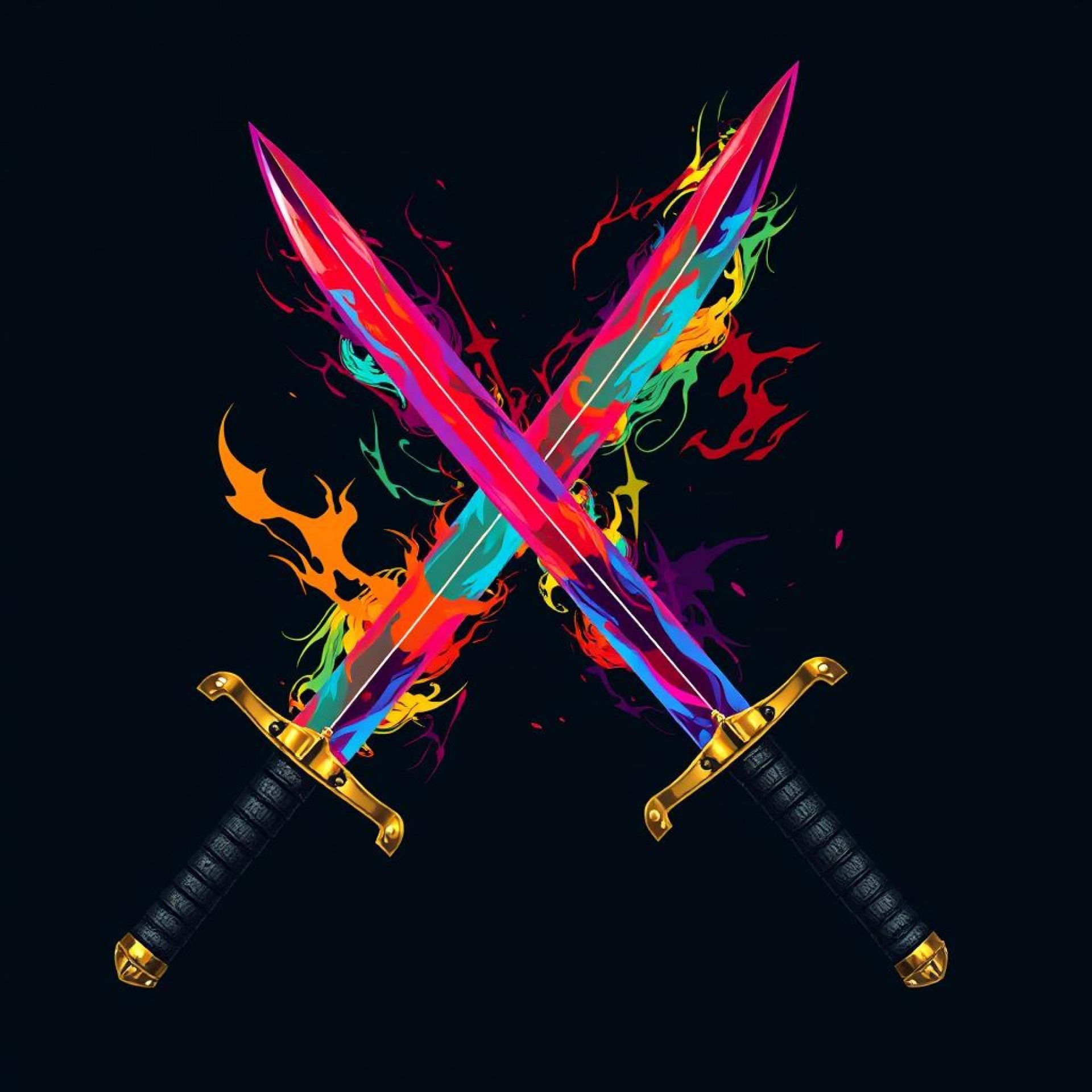 Swords Digital Art - Tharani Jaiprakash - Jose Art Gallery