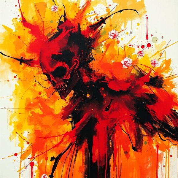 Violence Painting by Tharani Jaiprakash - Jose Art Gallery