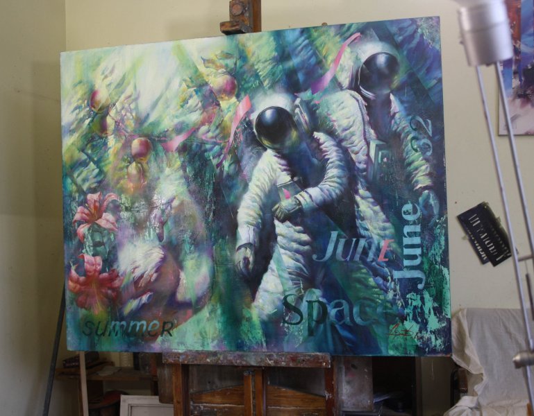 June 32 Painting by Dobrodiy Alexandr - Jose Art Gallery