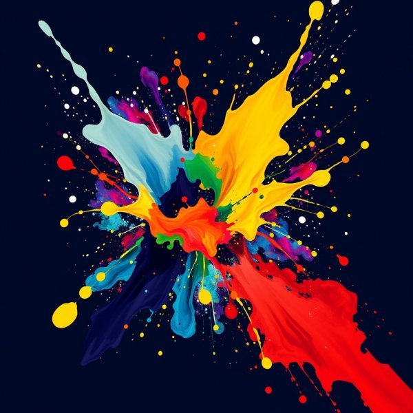 Splash Digital Art - Tharani Jaiprakash - Jose Art Gallery