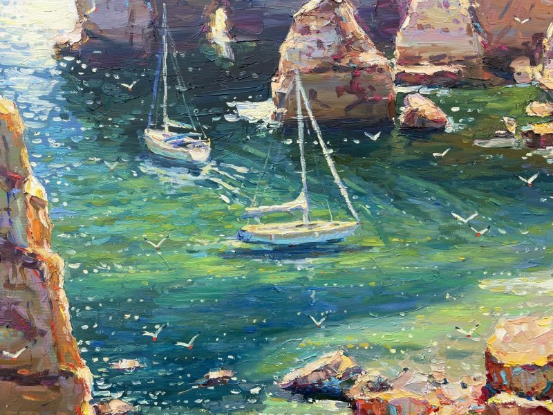 Morning at the Sea Drawing - Yevgeny Chernyakovsky