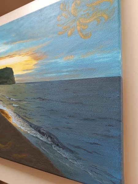 Miraculous Sunset Painting by Kateryna Chadii