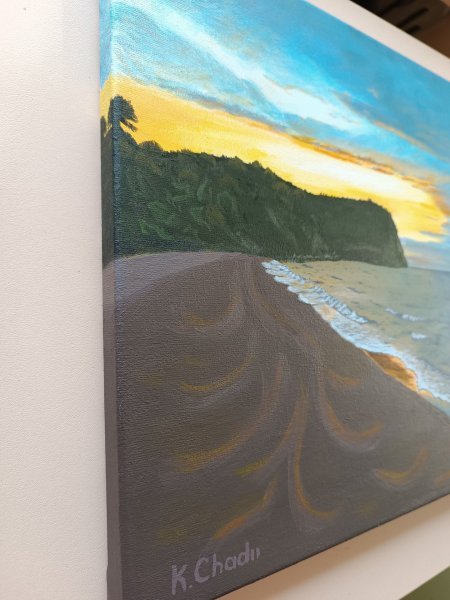 Miraculous Sunset Painting by Kateryna Chadii