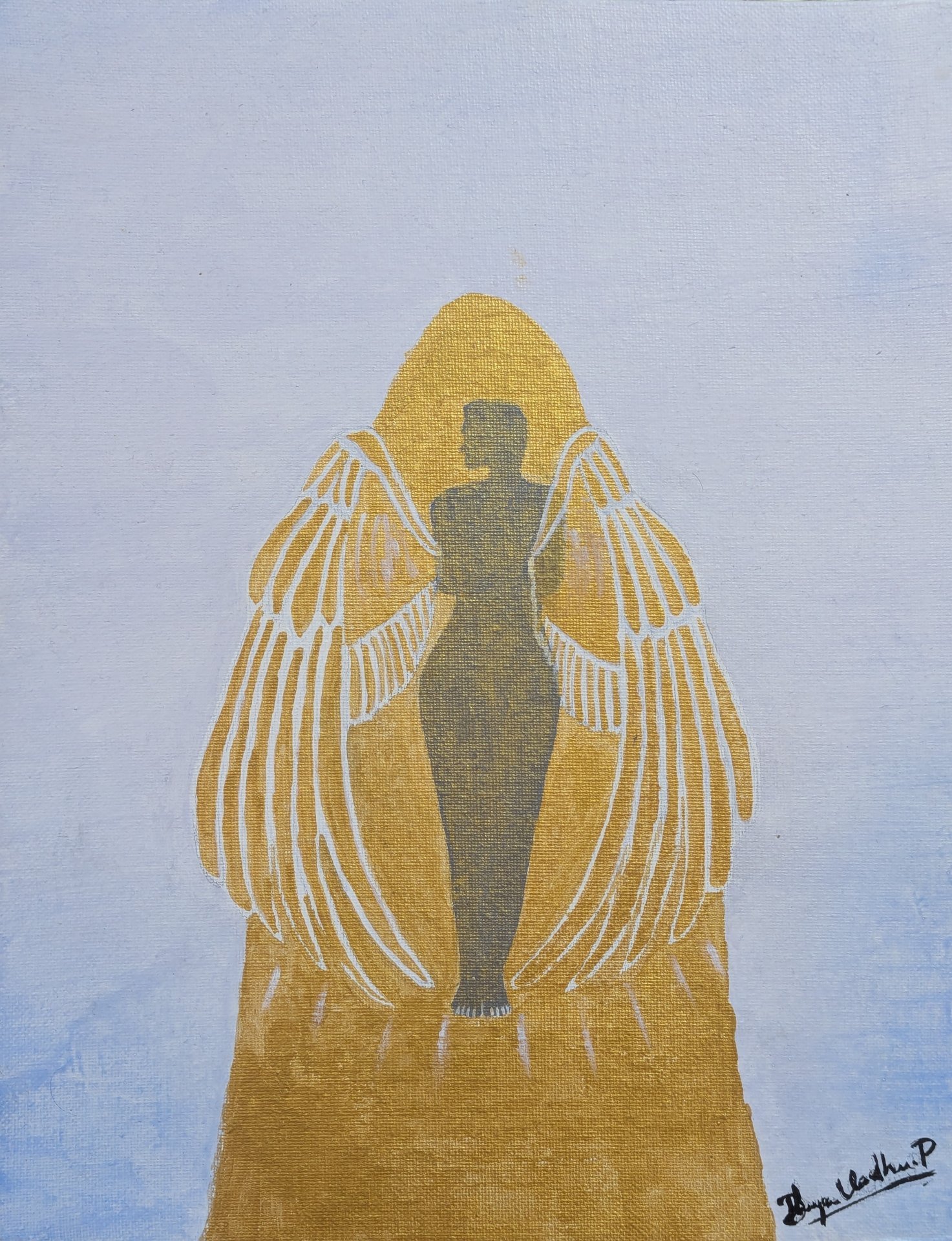 The Winged Creature Painting by DHIVYA VADHANA P