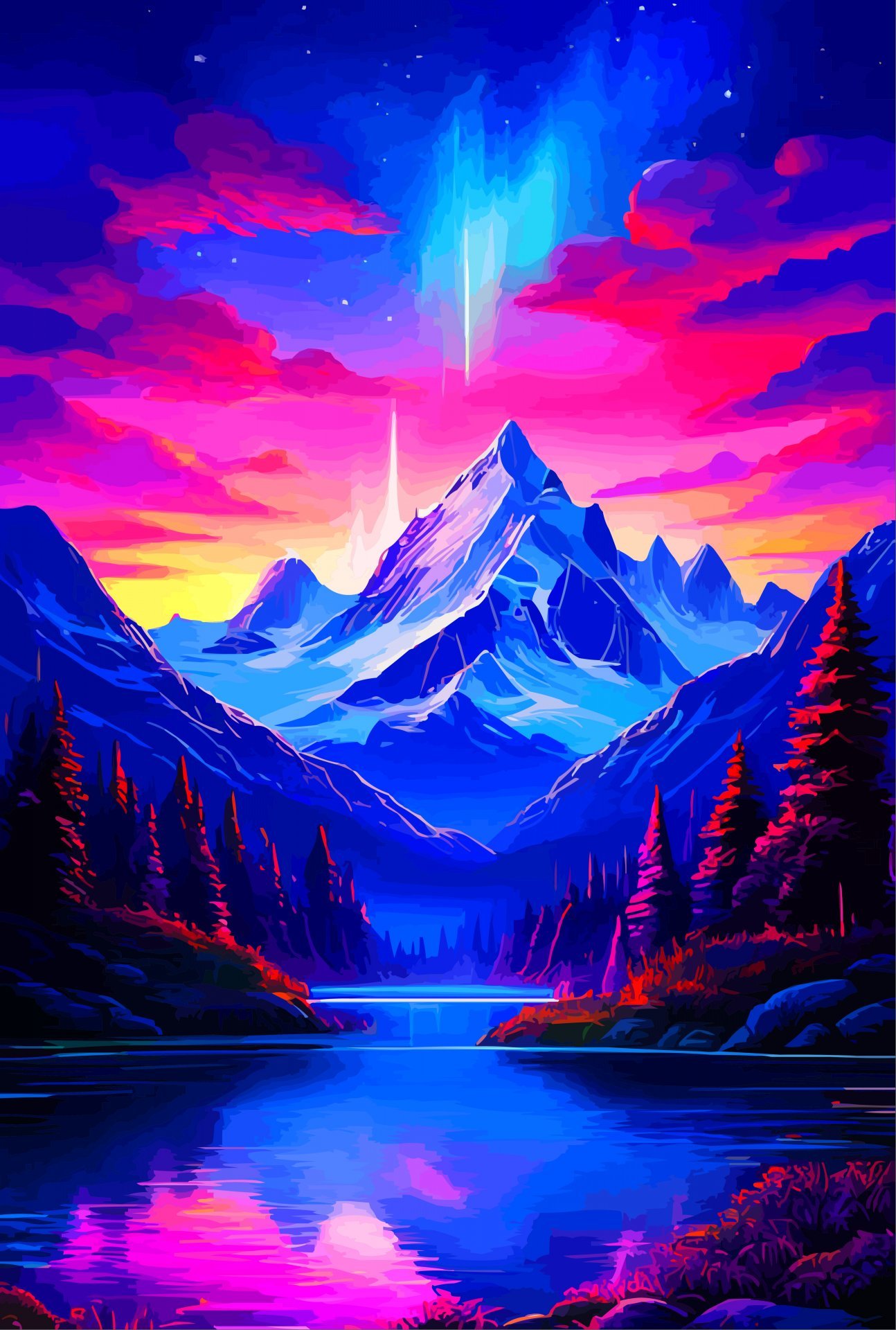 Serene Valley Landscape Digital Art - Viktor Levchenko