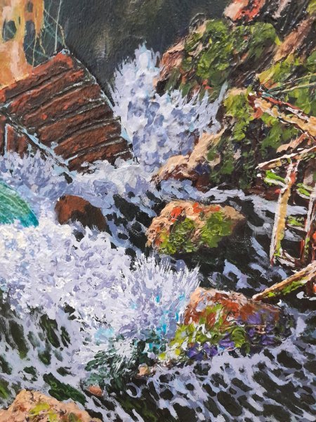 Painting Dangerous Reefs Painting by Anton Zapotochny(Dovzhenko)