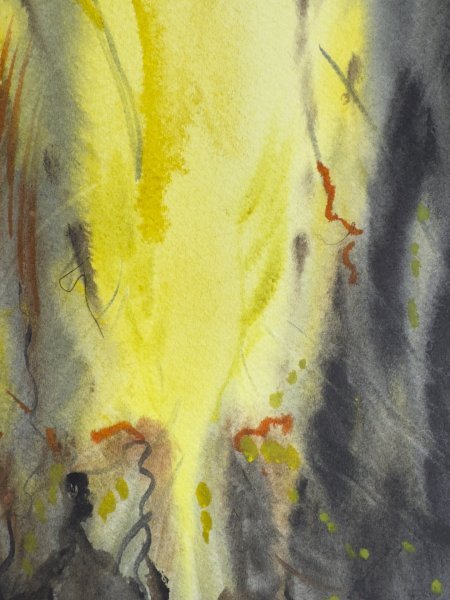 Ashes of the Old: The Path of Rebirth Painting by Tetyana Bilous