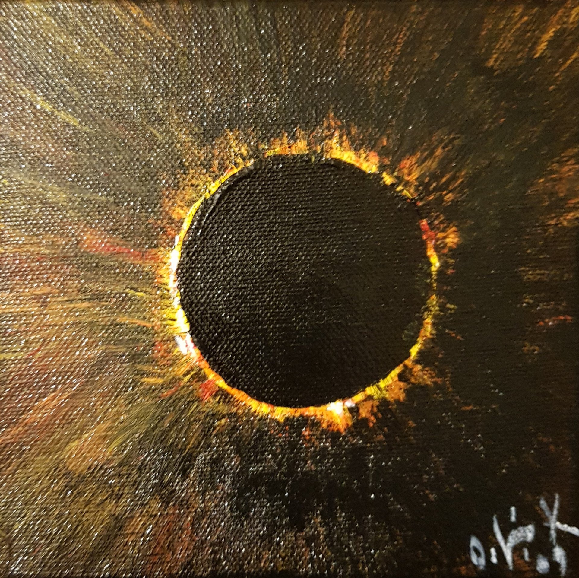 Eclipse Painting by Alpin Karagozoglu - Jose Art Gallery