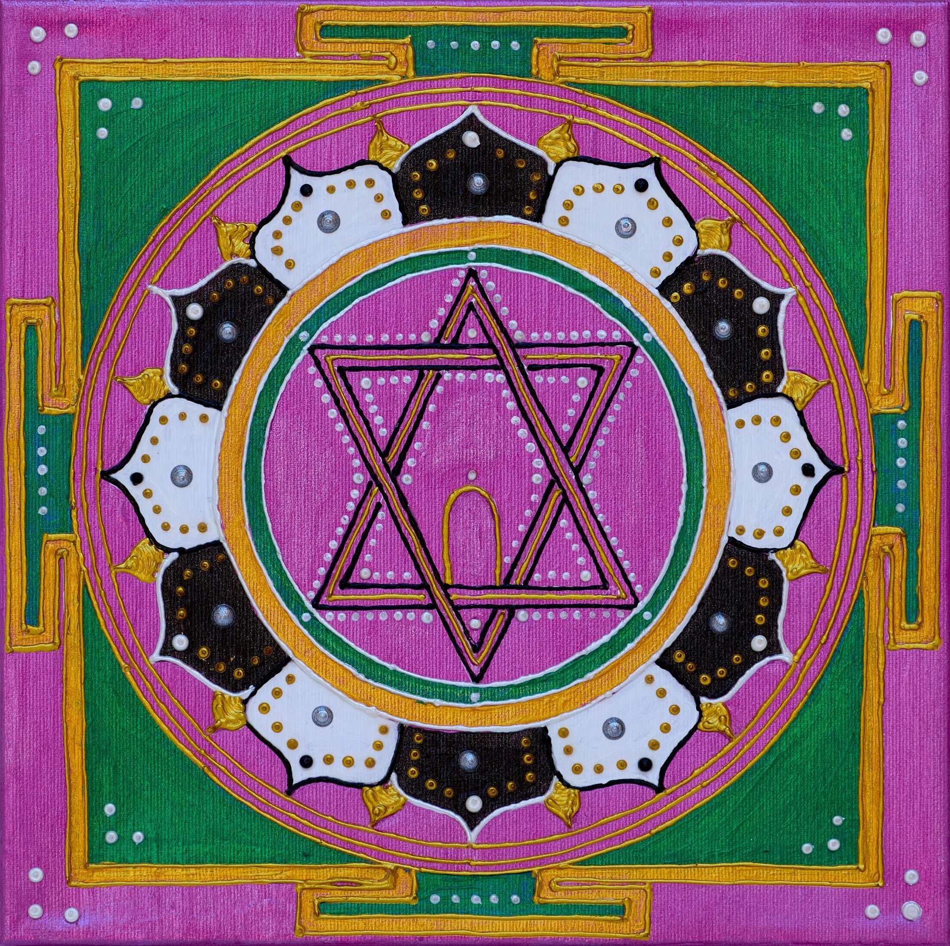 Sundari Yantra Painting by Vladilena Cherednichenko