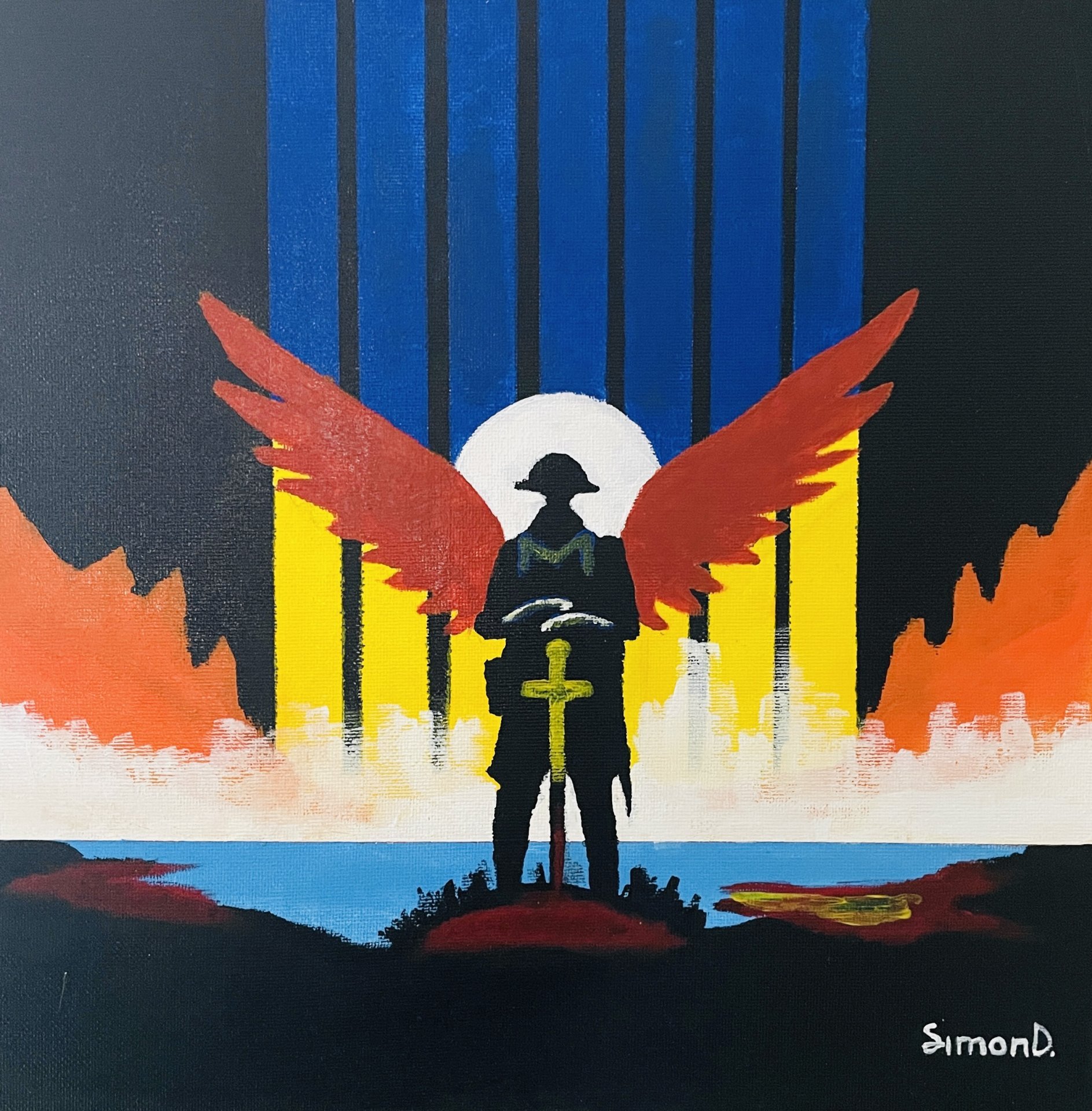 Guardian angel Painting by SimonD - Jose Art Gallery