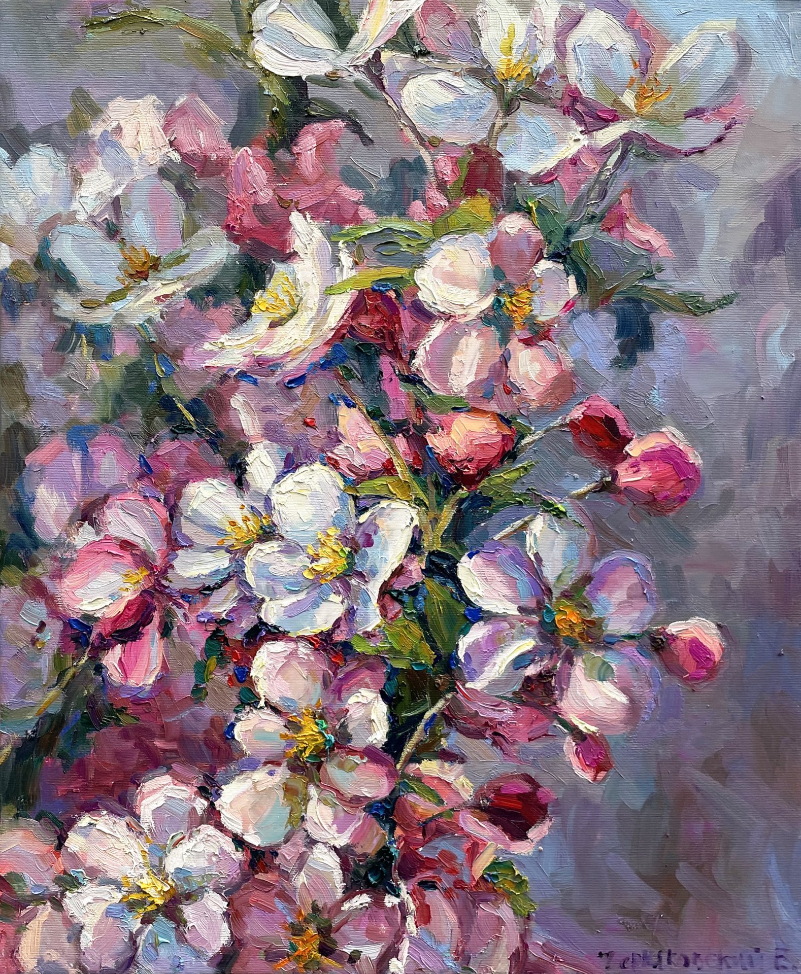 Flowering tree Painting by Yevgeny Chernyakovsky
