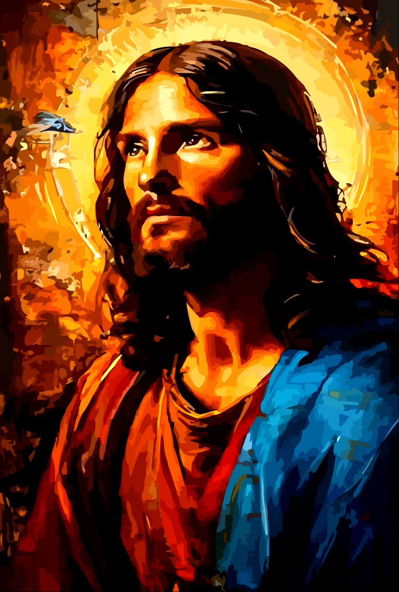 Christ Blessing Digital Art Digital Art - Viktor Levchenko