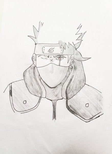 Anime Battle Art Sketch Painting by Black Dragon