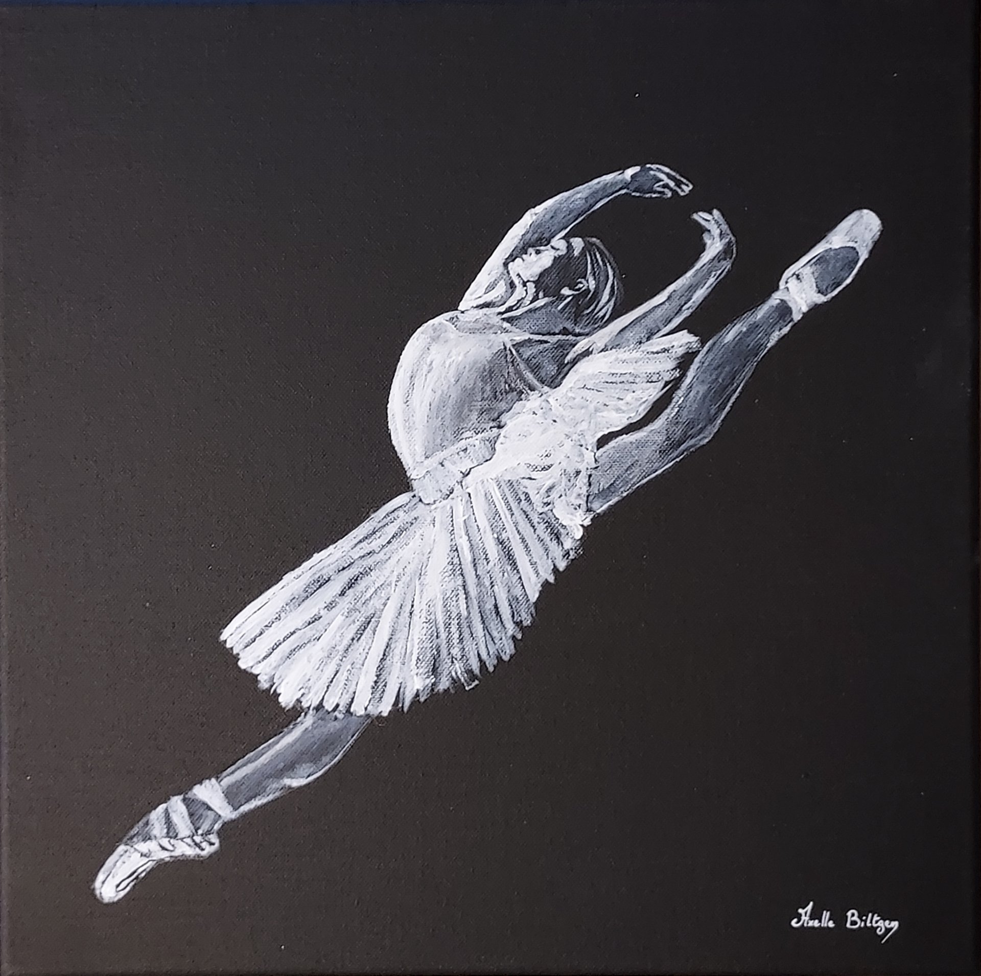 Ballerinas Painting by Axelle Biltgen - Jose Art Gallery