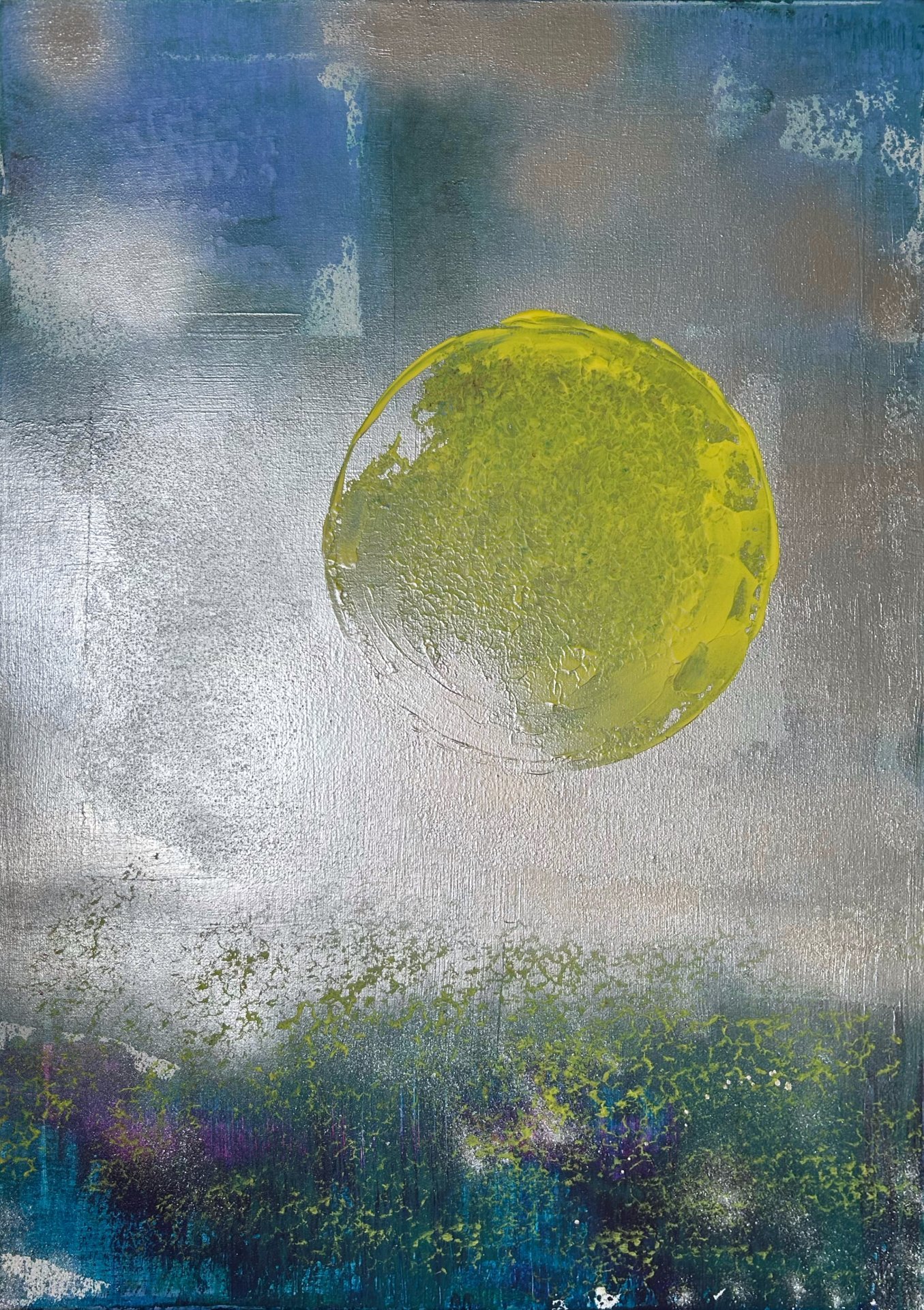 Gentle moon Painting by Olga Melezhyk - Jose Art Gallery