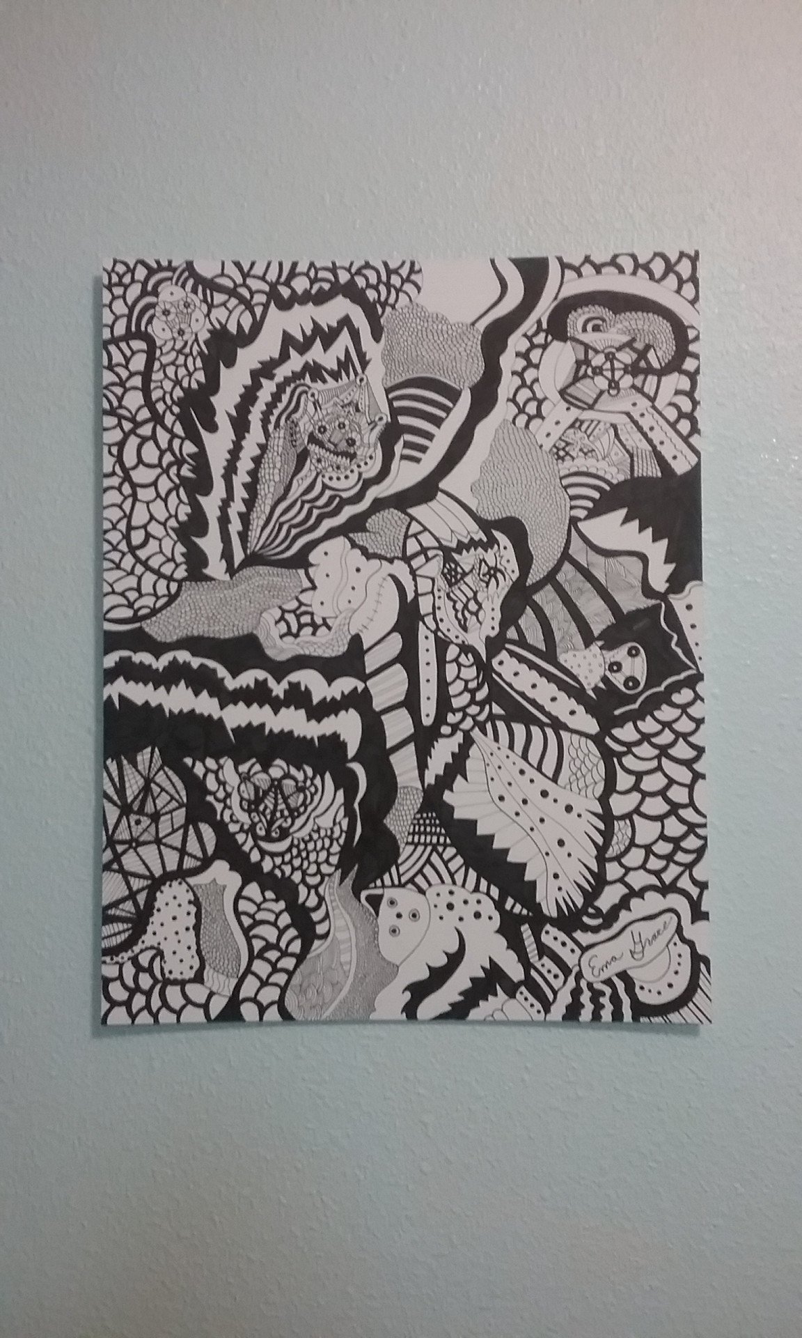 The Movement Drawing - Ema Grace - Jose Art Gallery