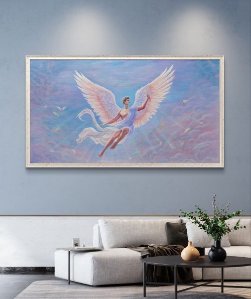 Keepers of Divine Secrets Painting by Victoria Shul