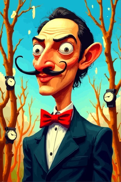 Dalí in Timeless Trees Digital Art - Viktor Levchenko