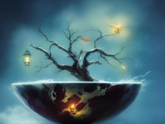 Dark Reflections: A Mythical Container Digital Art - MeaHau