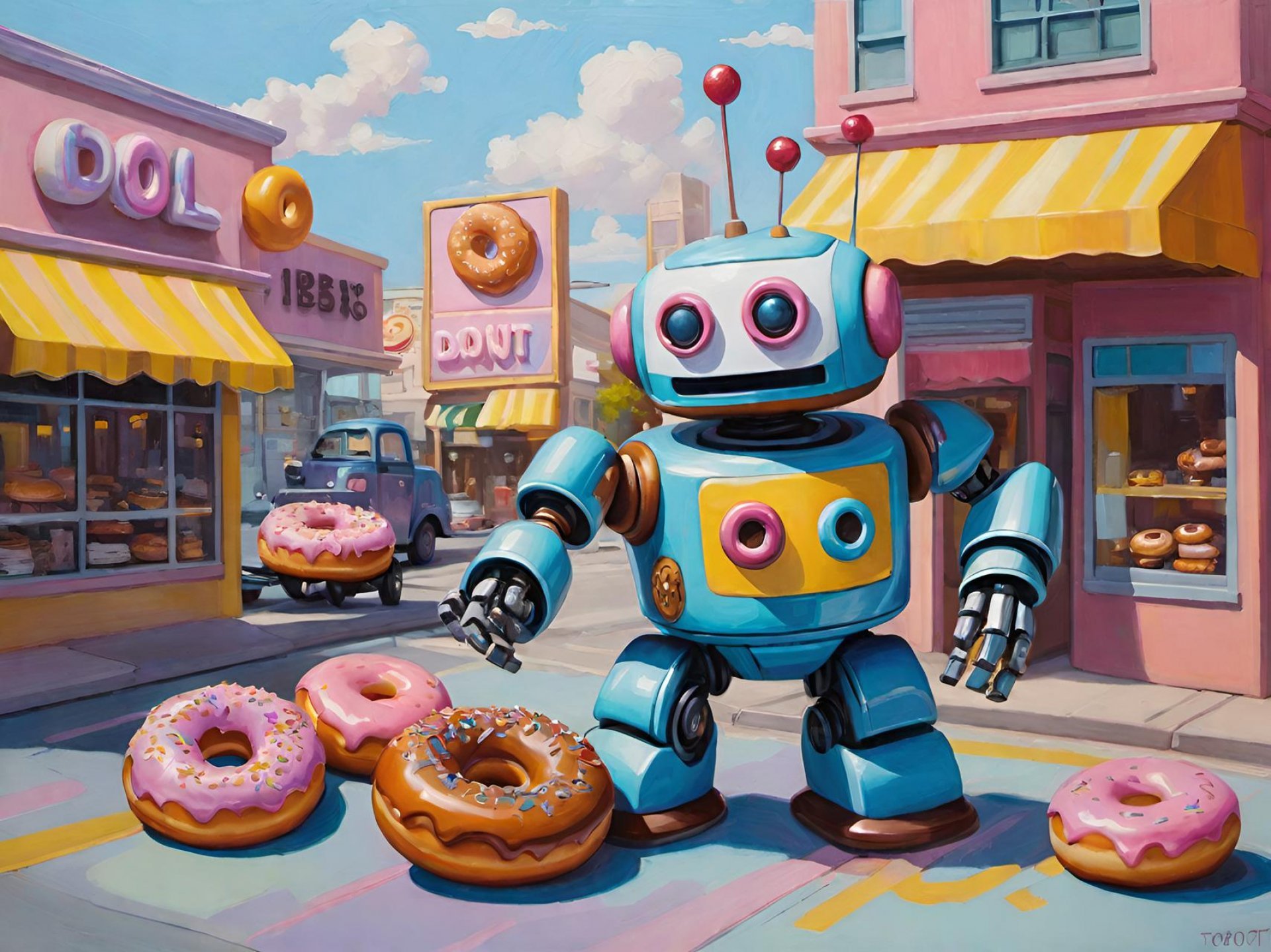 Celebrating Fun with Baked Goods Painting by MeaHau