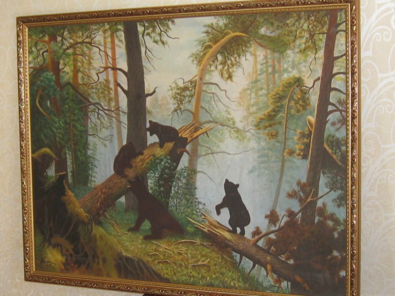 Bears in the forest Painting by Severin Kiyan
