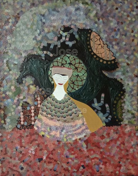 The Iris in Velvet Painting by Anna Andiainen
