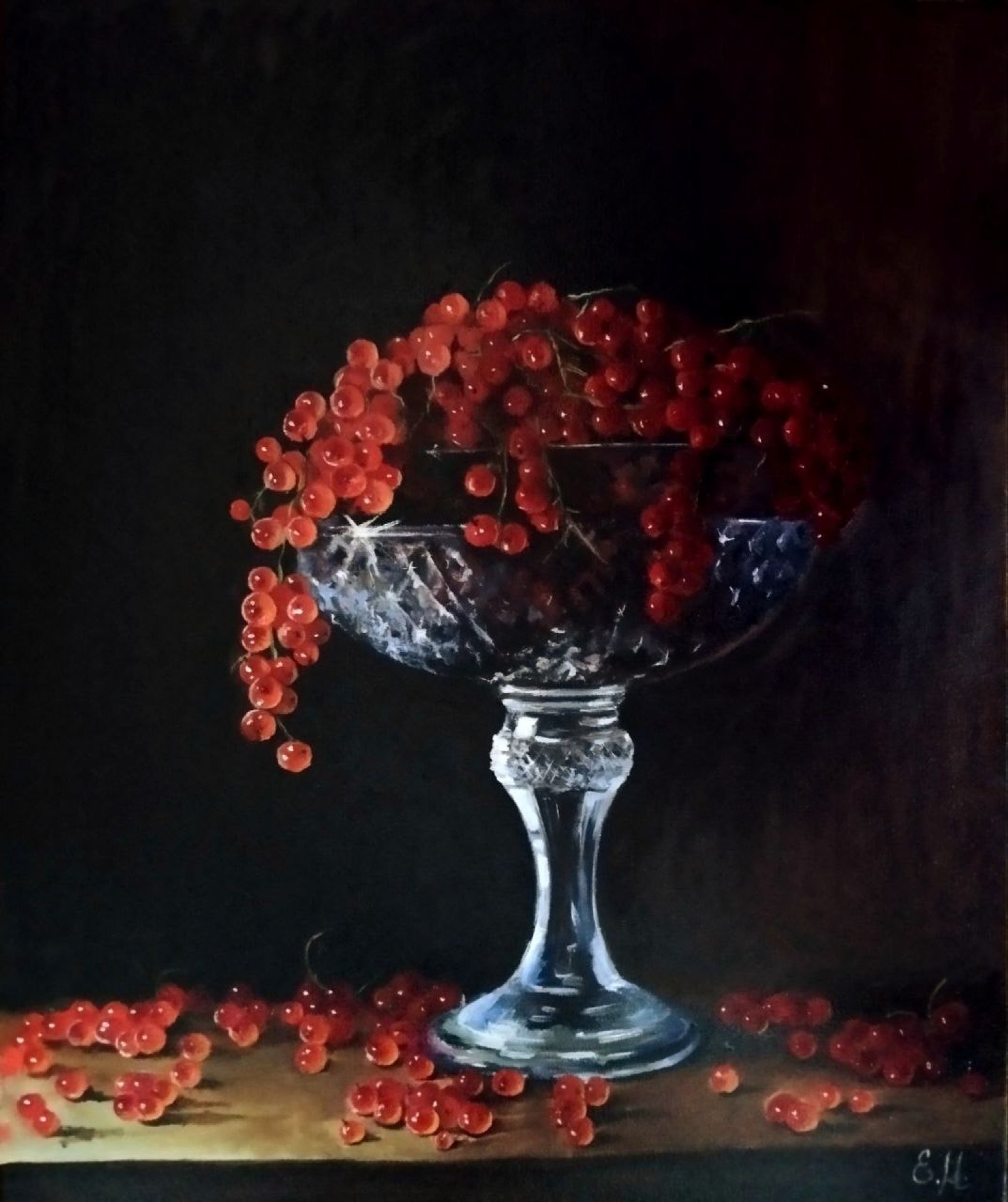 Currant Painting by Alena Moiseenko - Jose Art Gallery