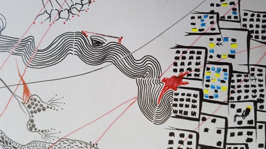War: Fear and Emotions of Conflict Drawing - Nana