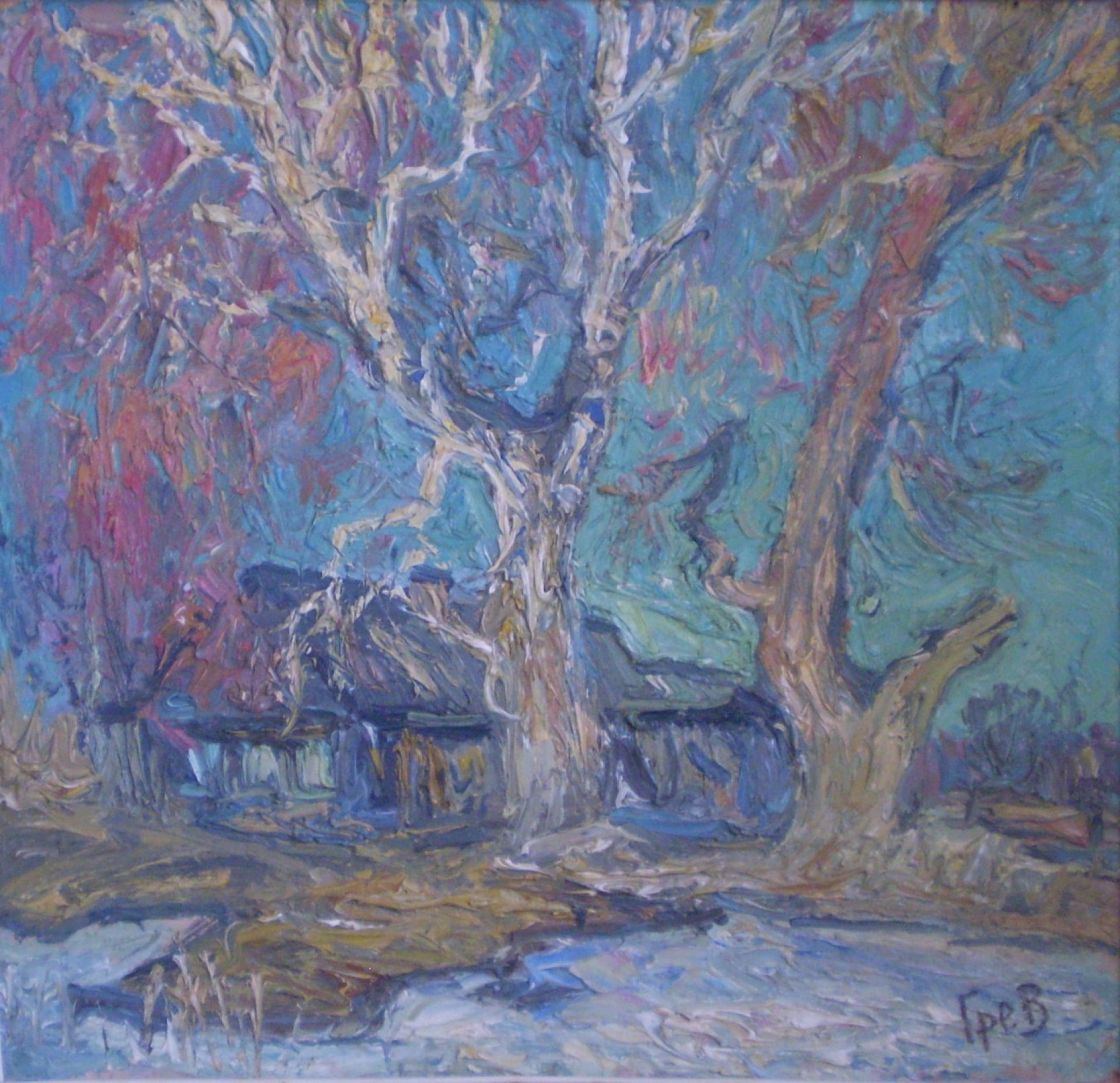 Early spring. Painting by Valeriy Grenko - Jose Art Gallery